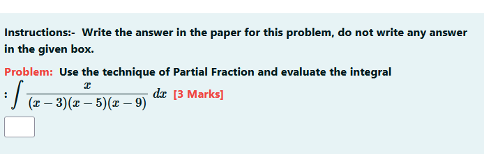 Solved Instructions:- Write the answer in the paper for this | Chegg.com