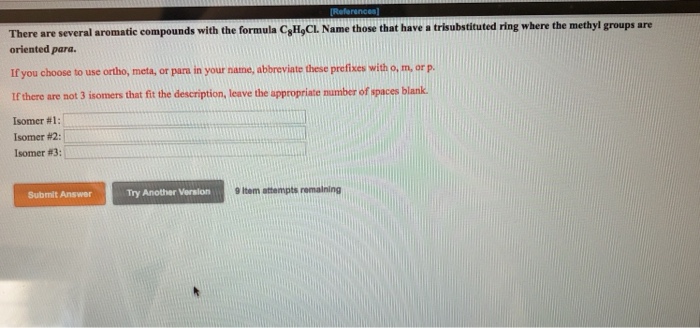 Solved There are several aromatic compounds with the formula | Chegg.com