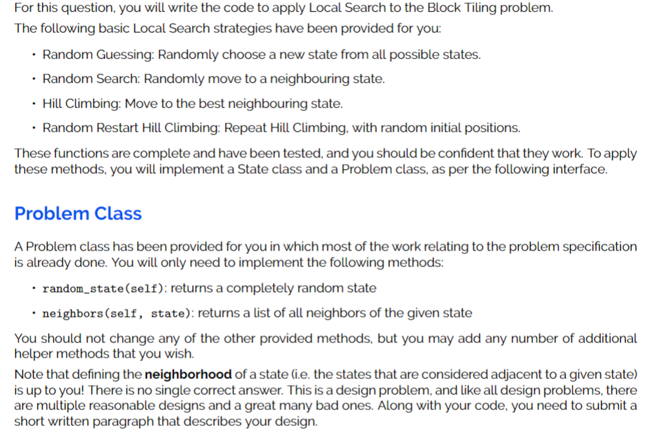 Solved Suppose you have an empty NxN grid, and some blocks | Chegg.com