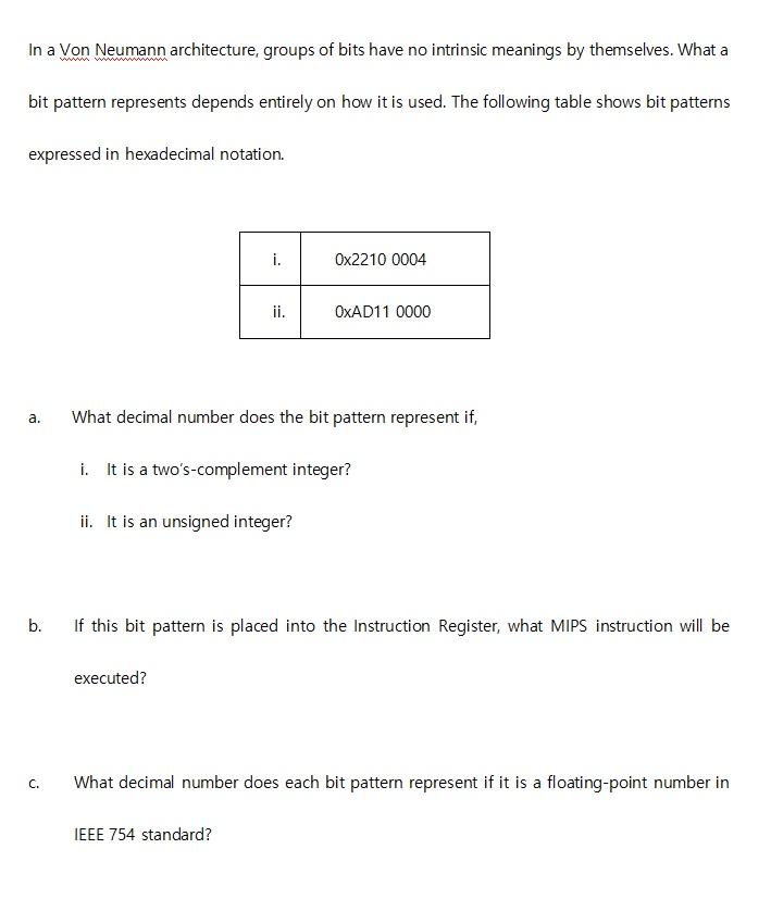 Solved d. The following table shows decimal numbers. Write | Chegg.com