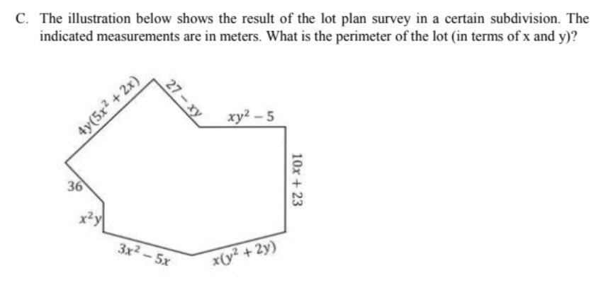 Solved C. The illustration below shows the result of the lot | Chegg.com
