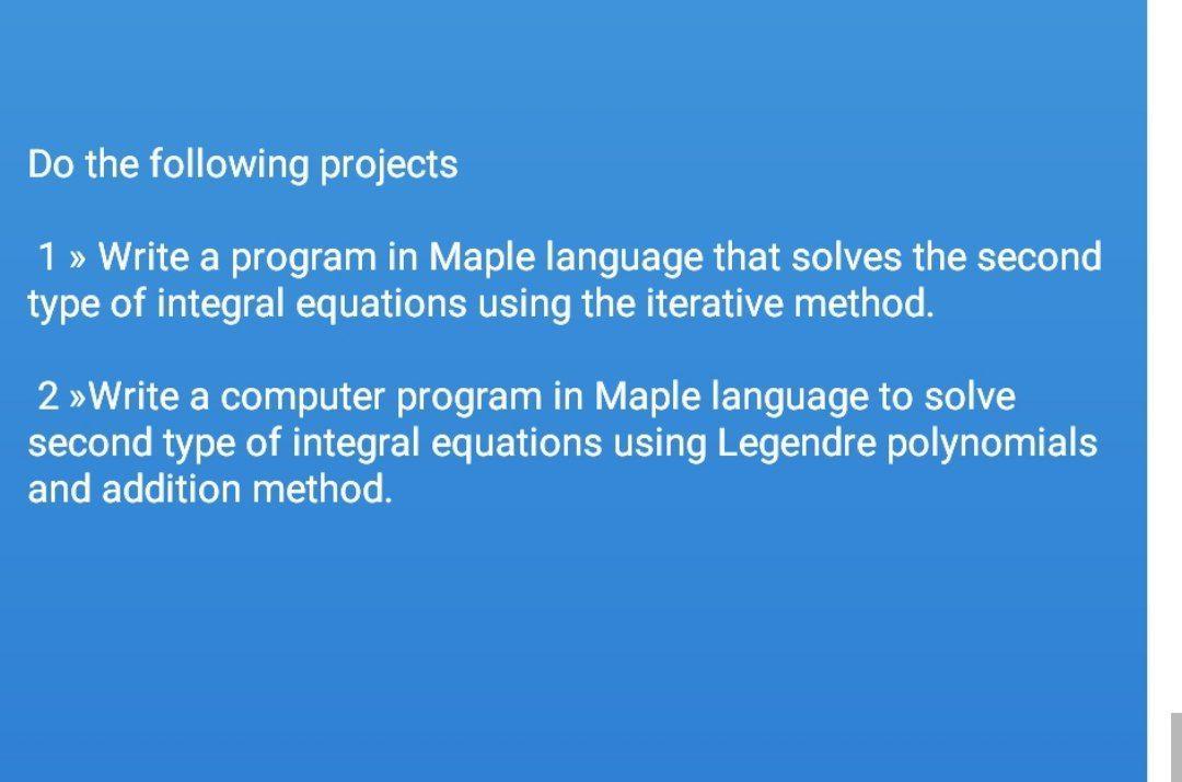Solved Do the following projects 1 » Write a program in | Chegg.com