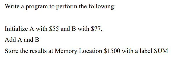 Solved Write a program to perform the following: Initialize | Chegg.com