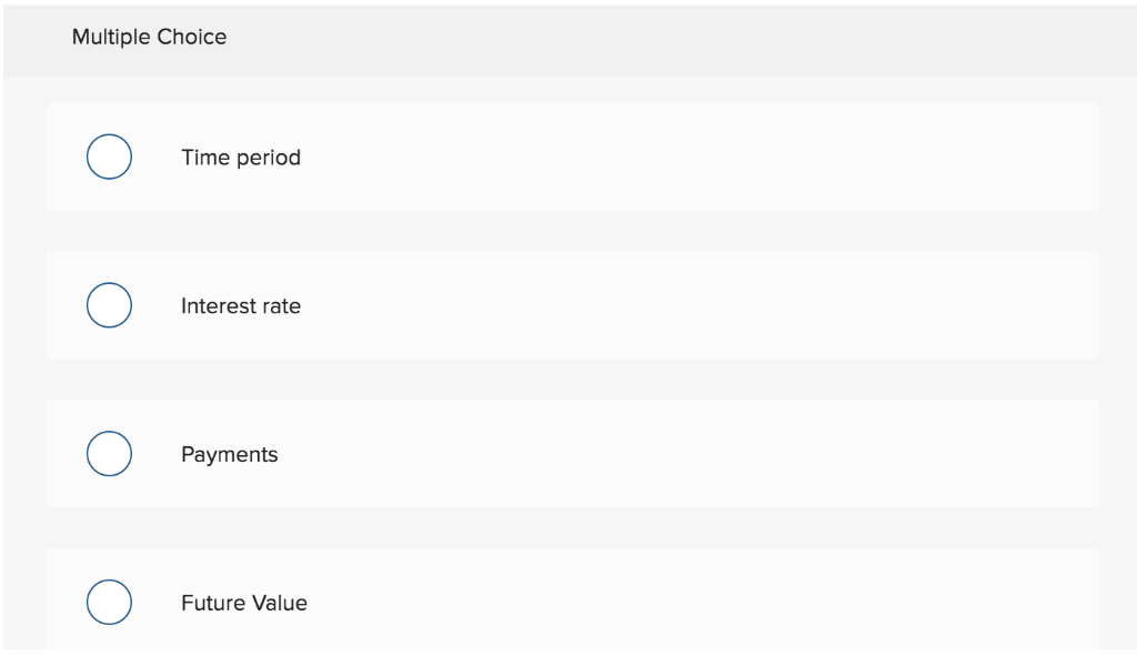 Solved The variables in a future value of a lump sum problem | Chegg.com