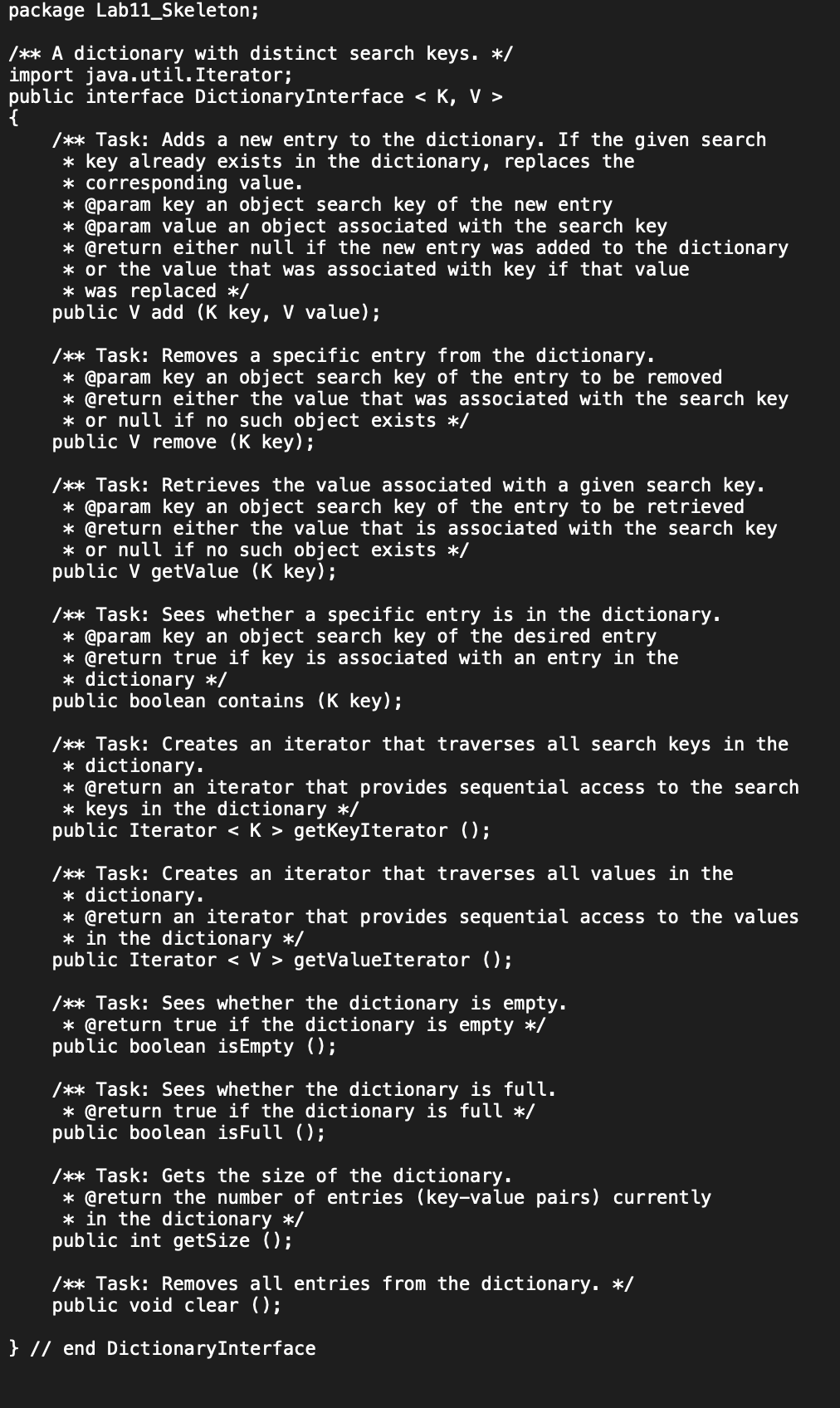 (30 points) Complete the methods of the class | Chegg.com