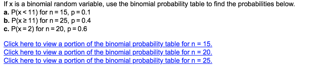 Solved If x is a binomial random variable, use the binomial | Chegg.com