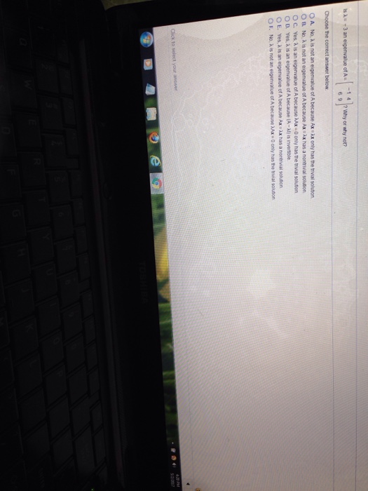 Solved Is lambda = -3 an eigenvalue of A = [-1 4 6 9]? Why | Chegg.com