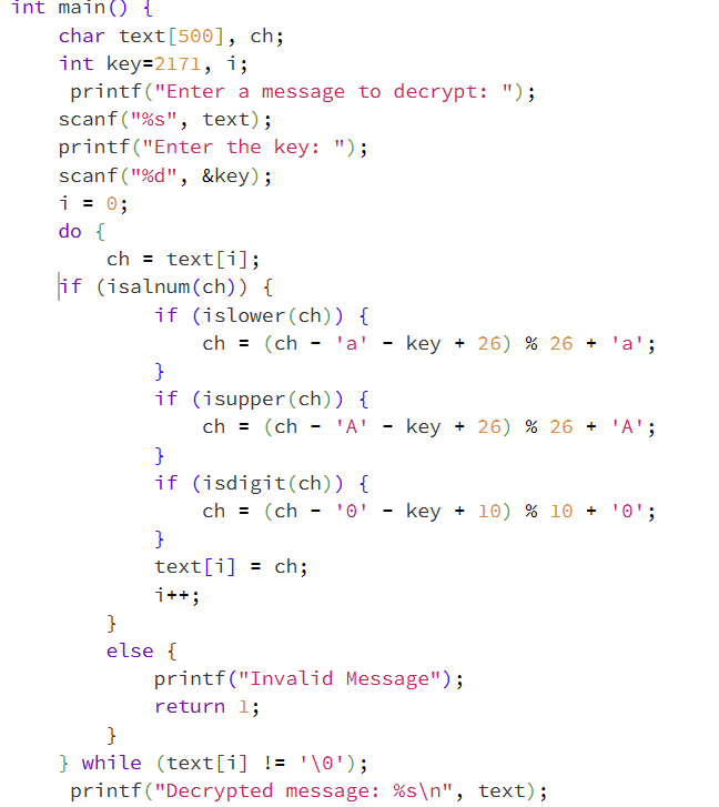 Solved I Dont Understand Why When The Program Decrypts The