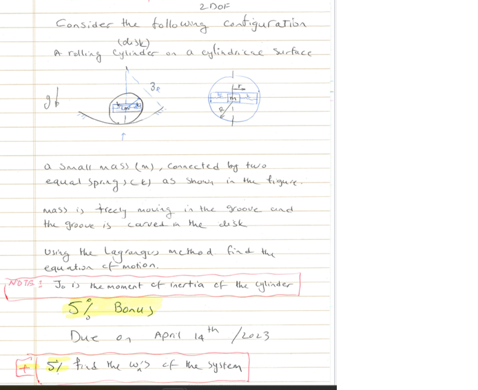 Solved Consider the following configuration (disk) A rolling | Chegg.com