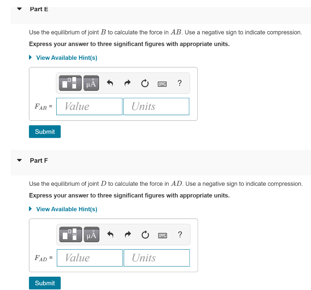 Solved The Method of Joints (Setup and Solve) Learning Goal: | Chegg.com