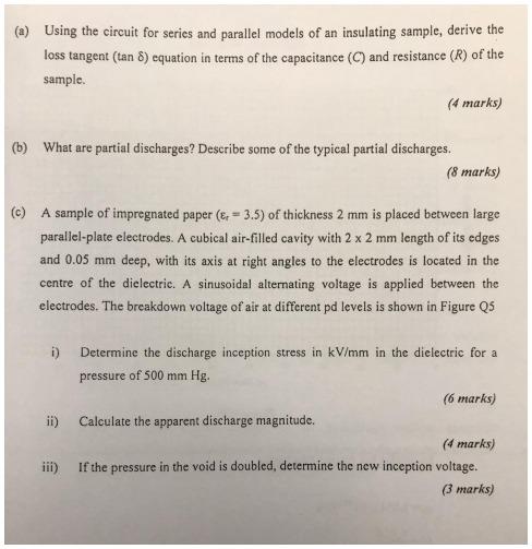 Solved () Using the circuit for series and parallel models | Chegg.com