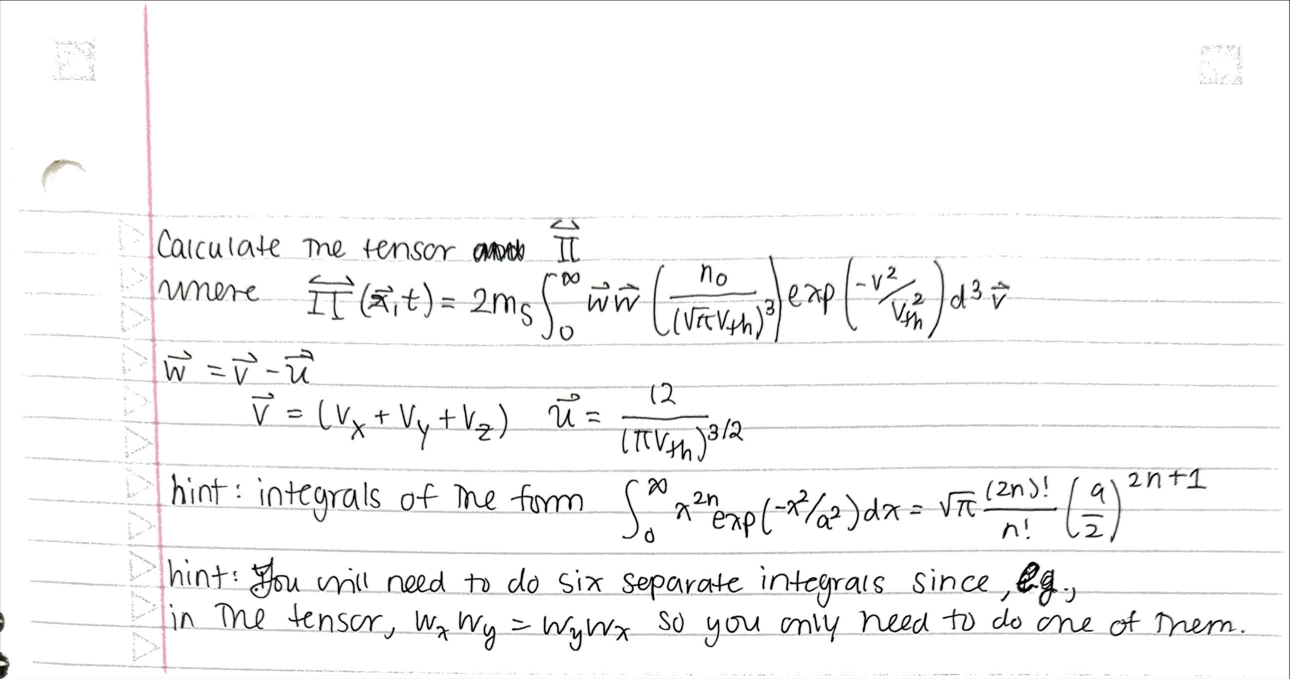 Solved Calculate the tensor where | Chegg.com