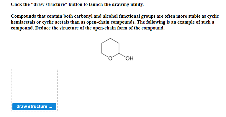 Solved Click the "draw structure" button to launch the | Chegg.com