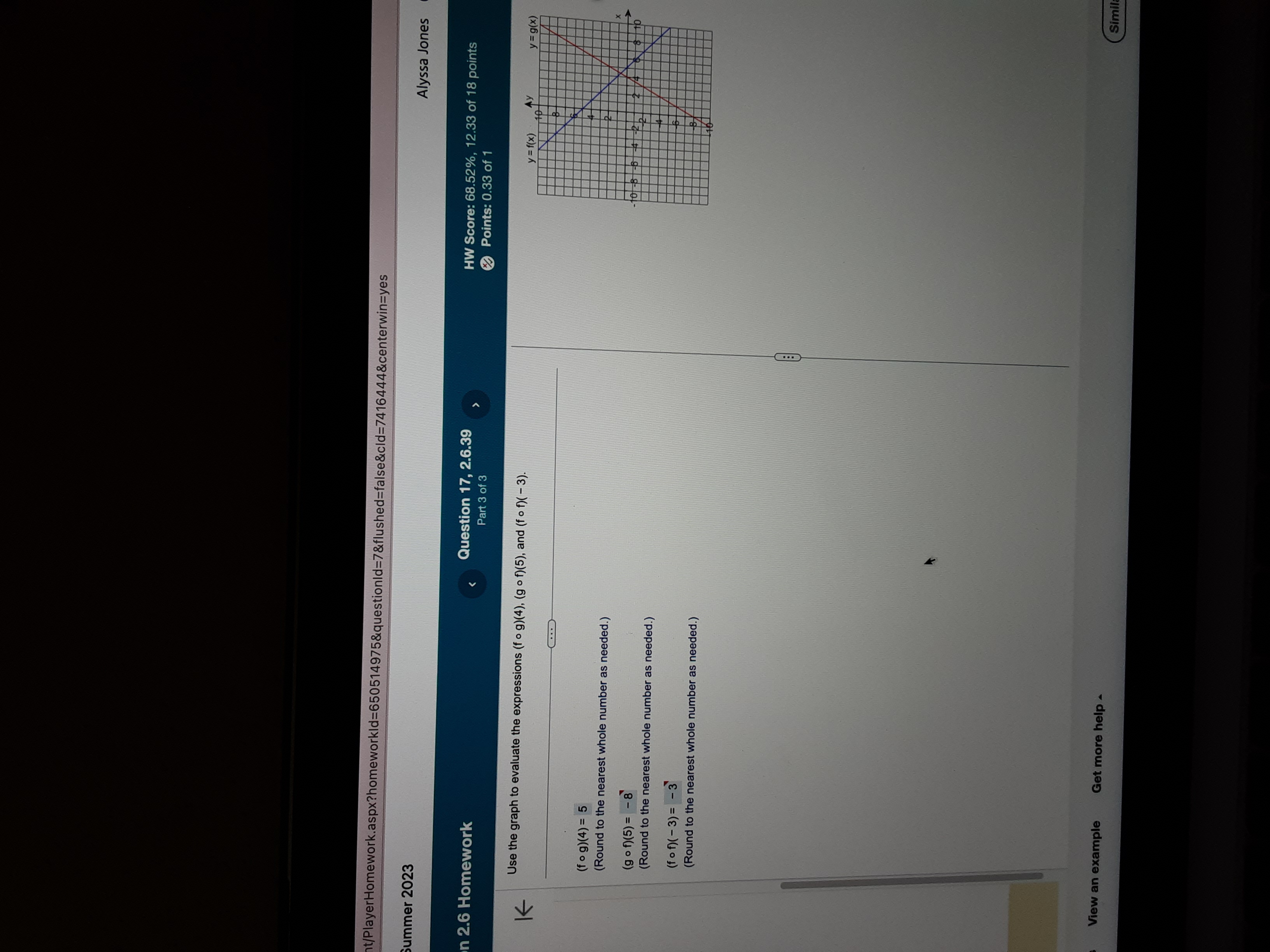 Solved Use the graph to evaluate the expressions | Chegg.com