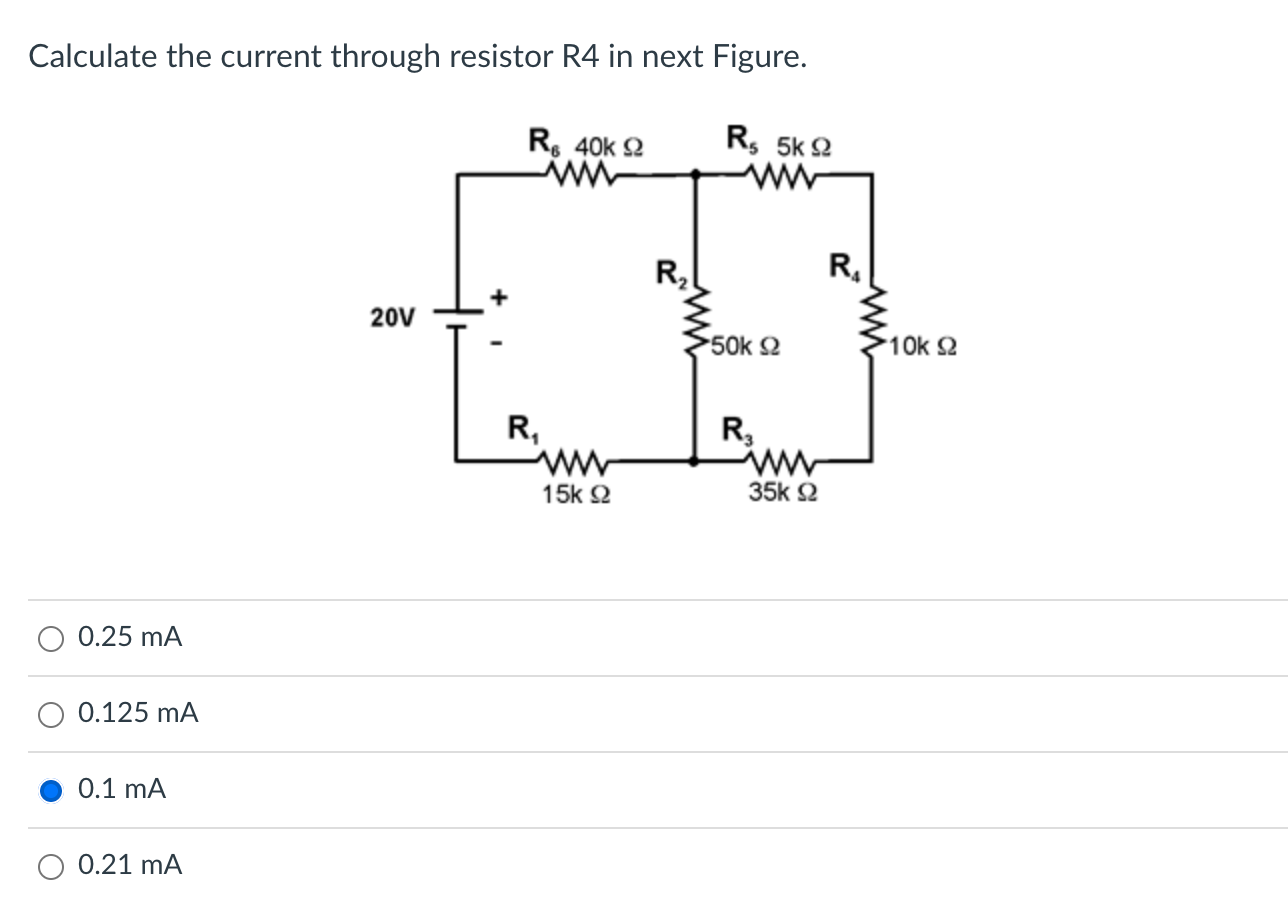 Solved Calculate the current through resistor R4 in next | Chegg.com