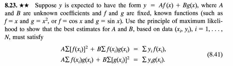 Solved 8.23. ⋆⋆ Suppose y is expected to have the form | Chegg.com