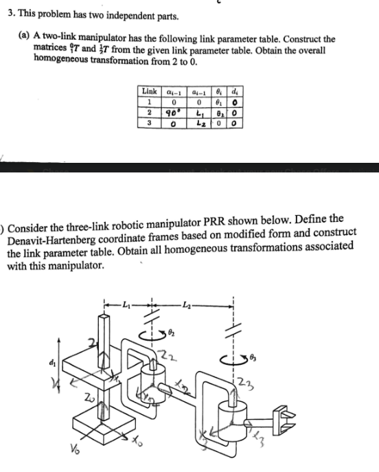 Solved 3. This problem has two independent parts.(a) A | Chegg.com Solved 3. This problem has two independent parts.(a) A | Chegg.com