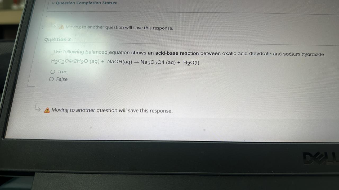 Solved The following balanced equation shows an acid-base | Chegg.com