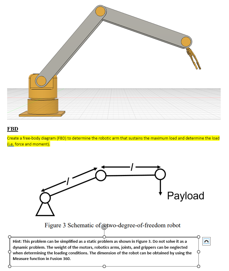 Please show and explain. The payload is 490 N, design | Chegg.com