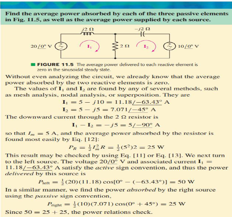 Solved Find the average power absorbed by each of the three | Chegg.com