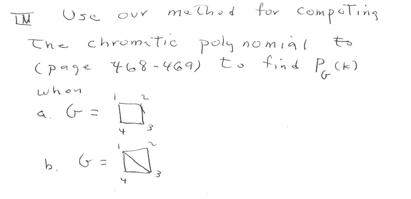 Solved IM Use our method for computing The chromatic | Chegg.com