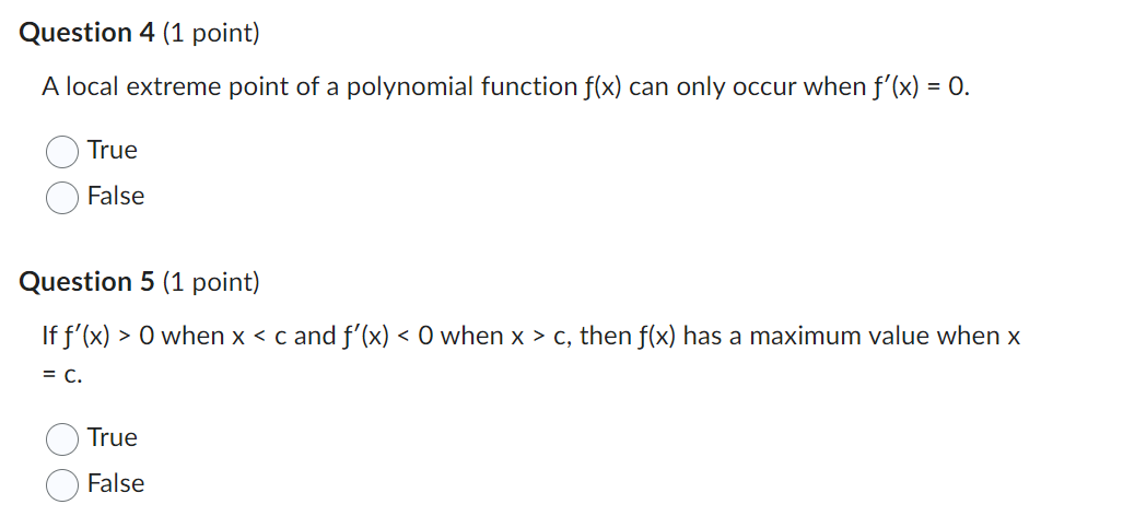 Solved The graph of f(x) has an inflection point at x=c so | Chegg.com