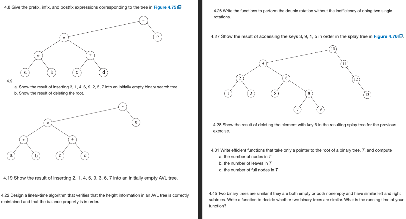 Solved 48 Give The Prefix Infix And Postfix Expressions 