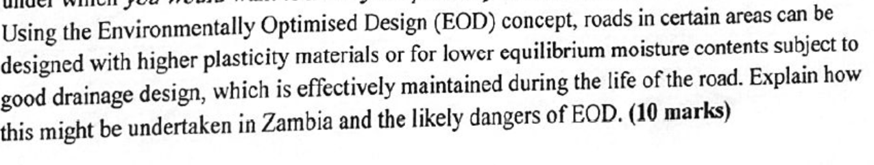 Solved Using the Environmentally Optimised Design (EOD) | Chegg.com