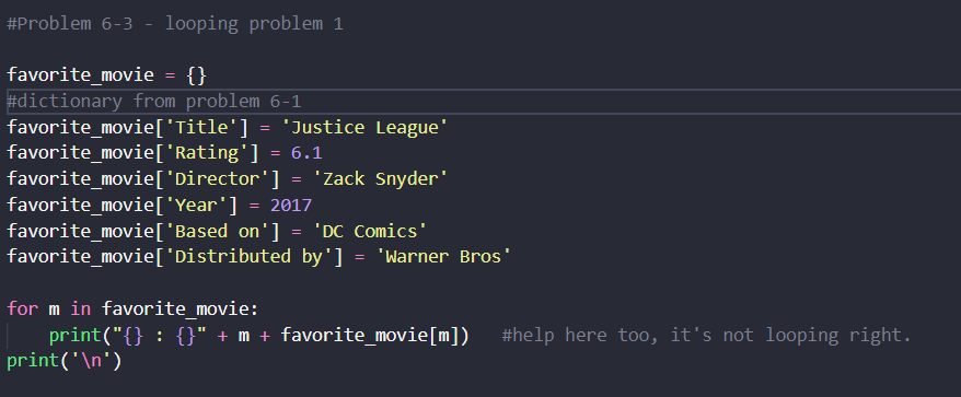 Solved Hi, I having problems with my print statement for my | Chegg.com