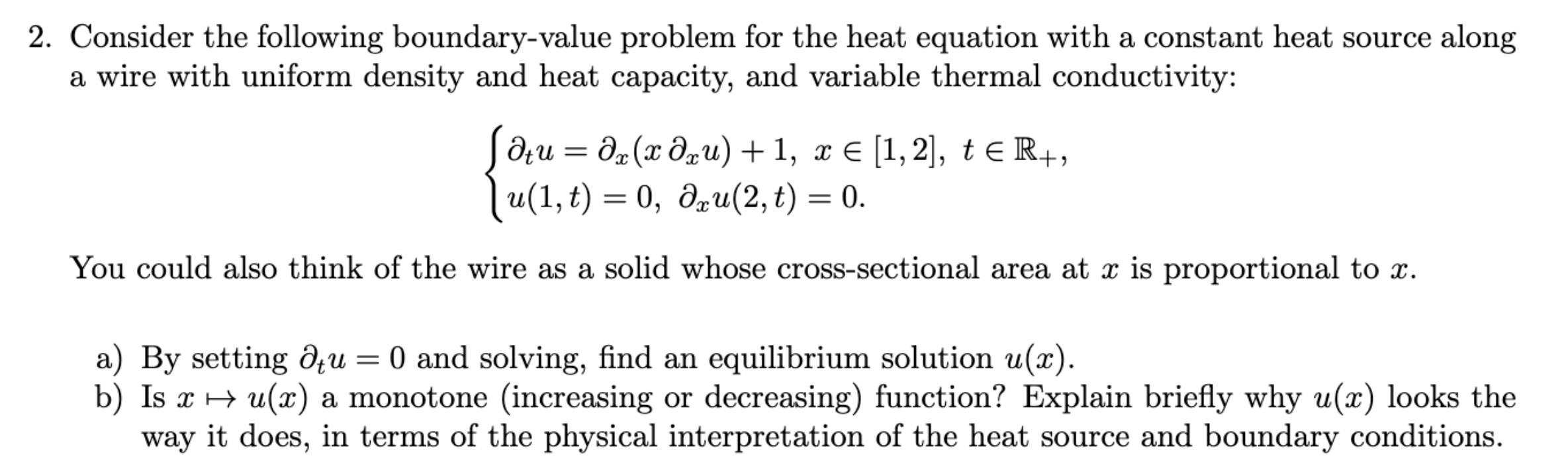 2. Consider the following boundary-value problem for | Chegg.com