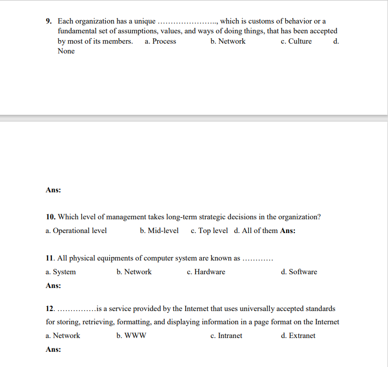 Solved MIS - 2204 (Fundamental of Management Information | Chegg.com