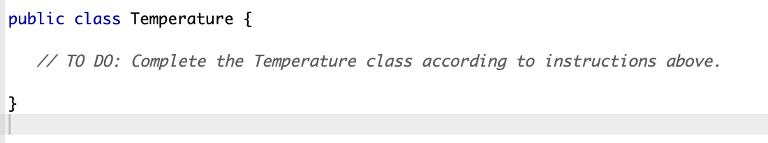 Solved Hint: Check for highest temp inside the constructor. | Chegg.com