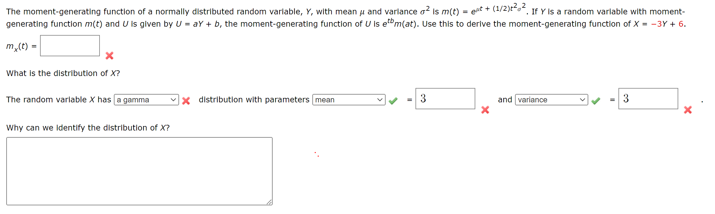 Solved The moment-generating function of a normally | Chegg.com