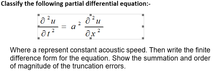 Solved Classify the following partial differential | Chegg.com