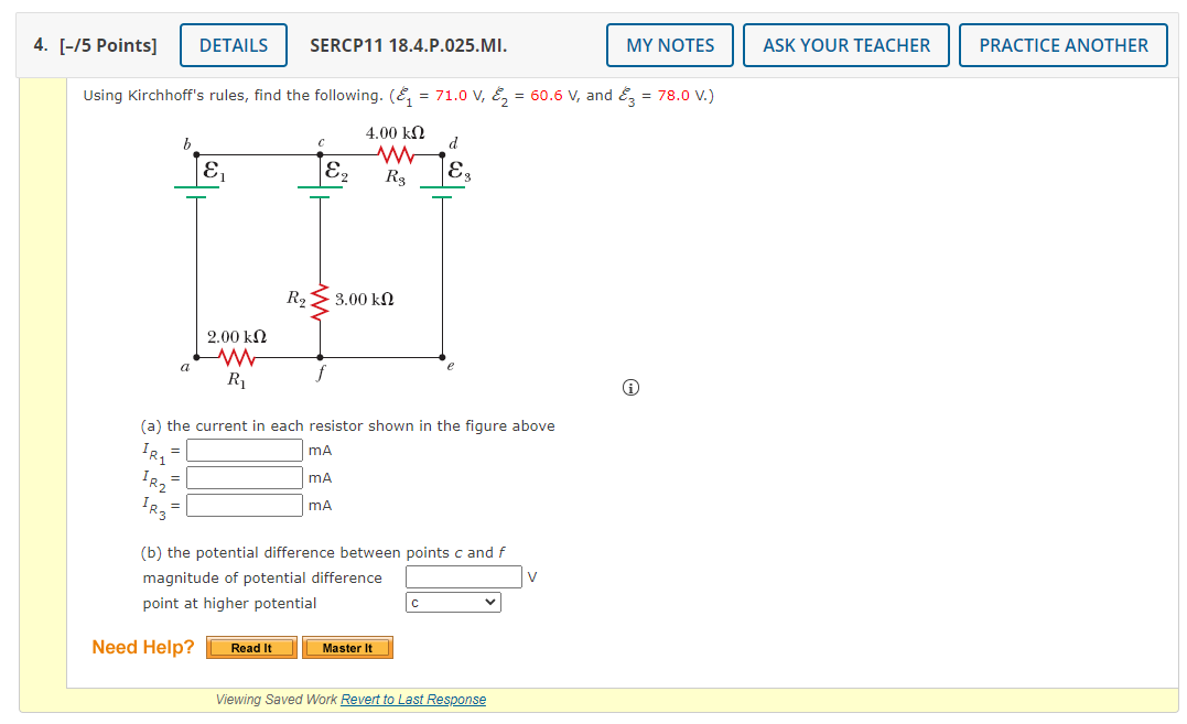 Solved 3. [-12 Points] DETAILS SERCP11 18.4.P.022. MY NOTES | Chegg.com