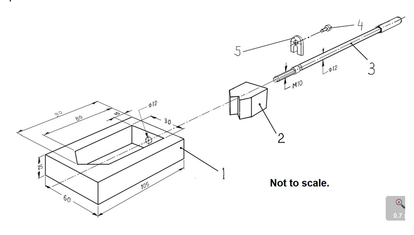 Solved You are given a Clamping mechanism drawing | Chegg.com