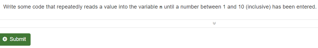Solved Write some code that repeatedly reads a value into | Chegg.com