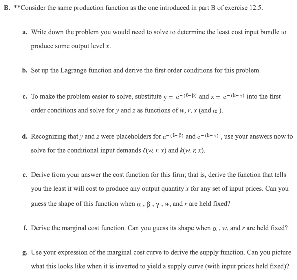 Solved We will now reconsider the problem from exercise 12.5 | Chegg.com