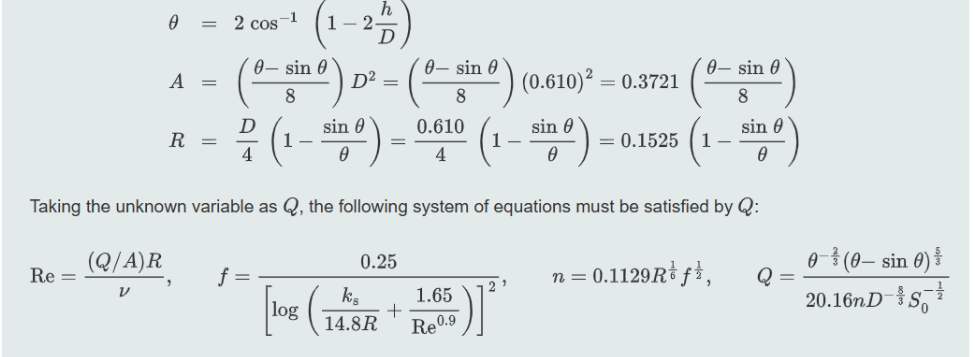 Solved A segment of a sewer line consists of a 610−mm | Chegg.com