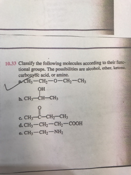 Solved Classify the following molecules according to their | Chegg.com