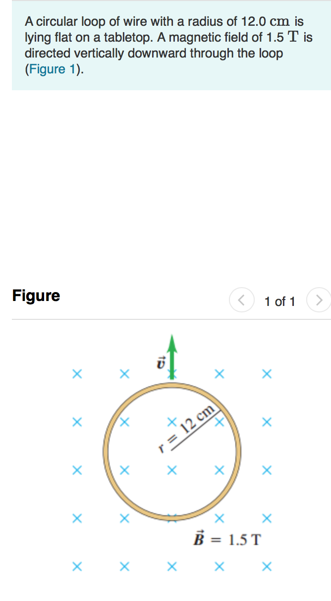 Solved A circular loop of wire with a radius of 12.0 cm is | Chegg.com