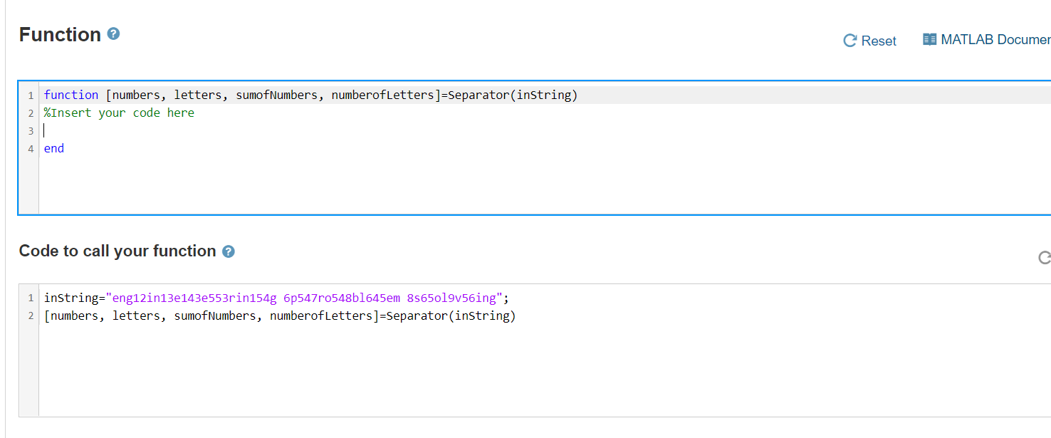 Solved Separate numbers and letters Write a function called | Chegg.com