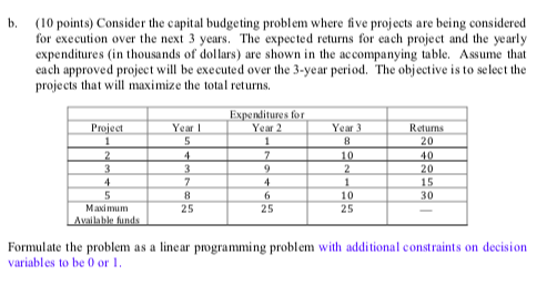 Solved a. (10 points) Consider the following cargo-loading | Chegg.com