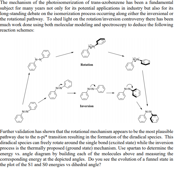 Solved The mechanism of the photoisomerization of | Chegg.com