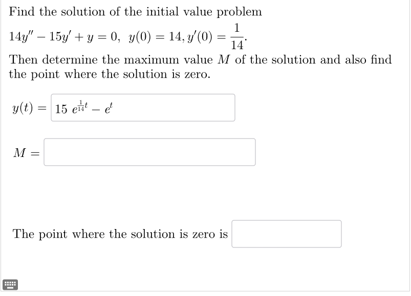Find the solution of ﻿the initial value | Chegg.com