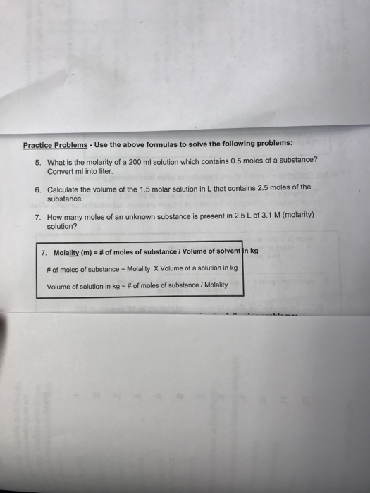 Solved Practice Problems-Use the above formulas to solve the | Chegg.com