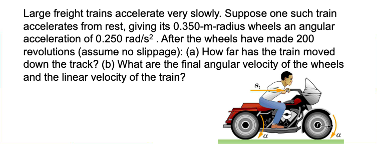Solved Large freight trains accelerate very slowly. Suppose | Chegg.com