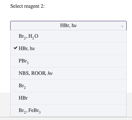 Solved In each reaction box, select the best reagent and | Chegg.com