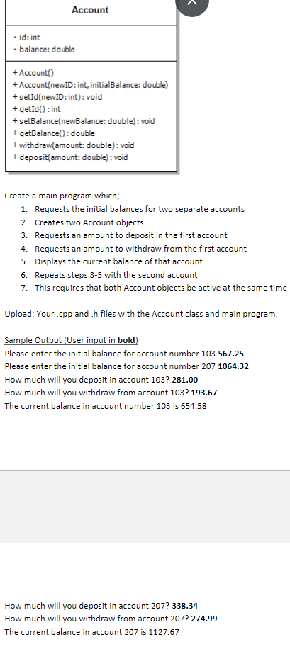 Solved Create a main program which; 1. Requests the initial | Chegg.com