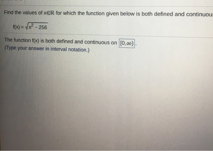 Solved Find the values of XER for which the function given | Chegg.com